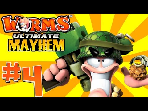 [4] Sentry Gun Shenanigans! (Worms: Ultimate Mayhem) - YouTube