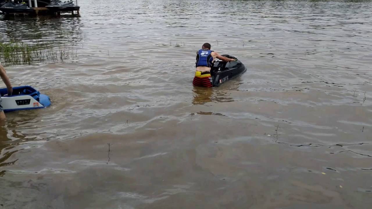 Todd's first ride on a Superjet (stand up jetski) - YouTube