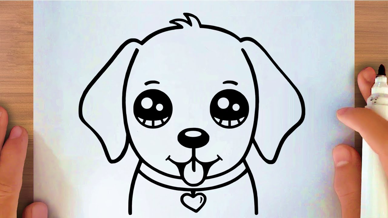 HOW TO DRAW A CUTE PUPPY - YouTube