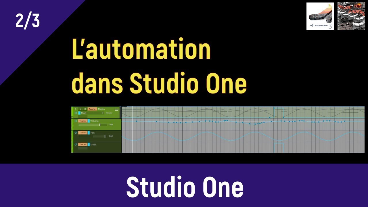 L'automation dans Studio One - 2ème partie - YouTube