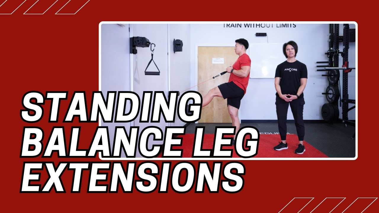 Standing Balance Leg Extension | Cable Machine Exercise - YouTube