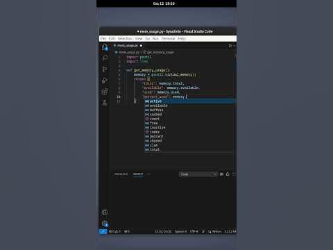 Really good library for python psutil and sysadmins #beginner #sysadmin #python - YouTube