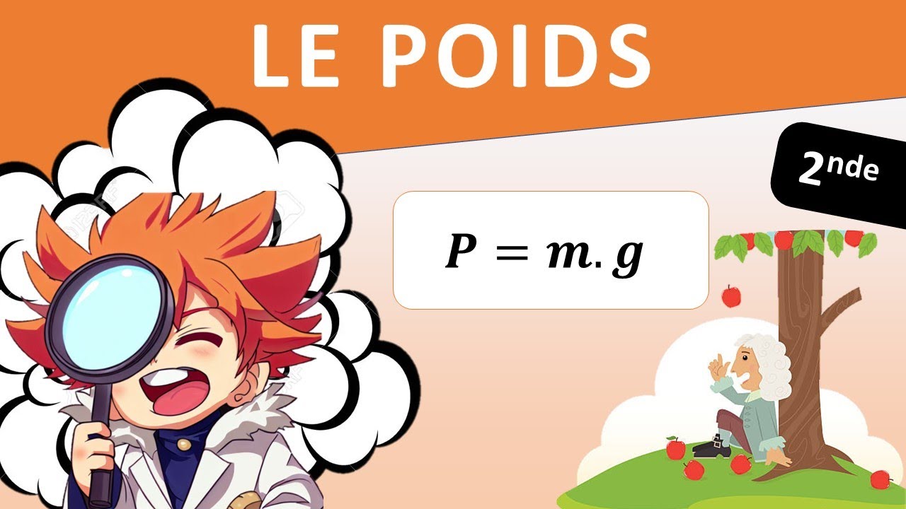Le Poids et la formule P=m.g - YouTube