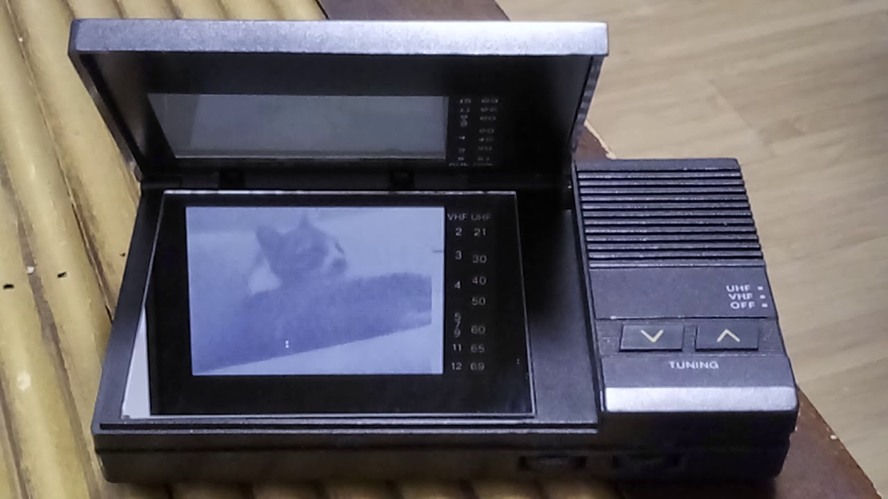 Casio TV-21 monochrome lcd television - YouTube