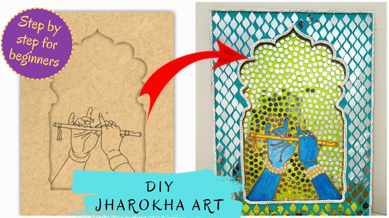 How To Make Jharokha Art | Jharokha Art | DIY Jharokha Art for ...