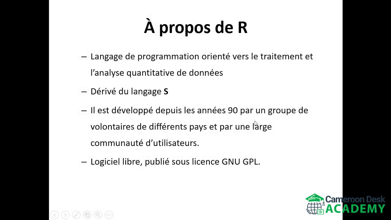 Formation R Cours 2 : À propos de R - YouTube
