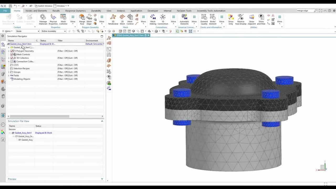 How to apply preloads to a bolt model in Simcenter with Nastran ...