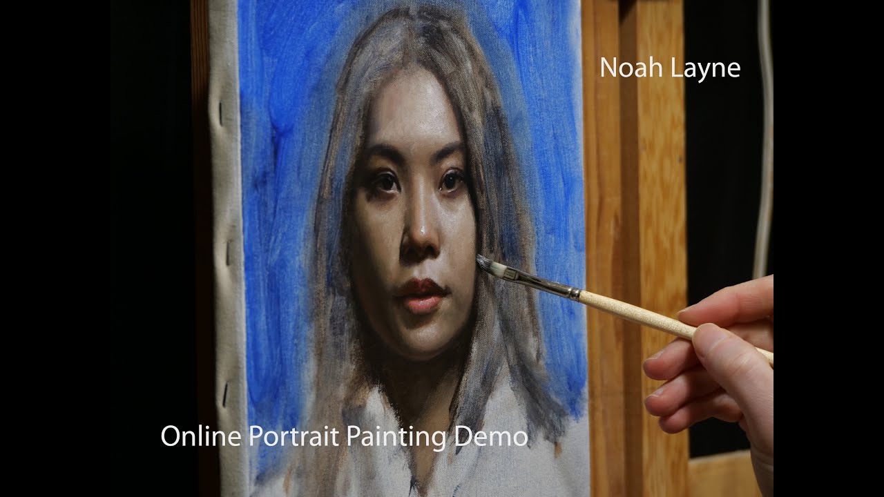 Online Portrait Painting Demo - YouTube