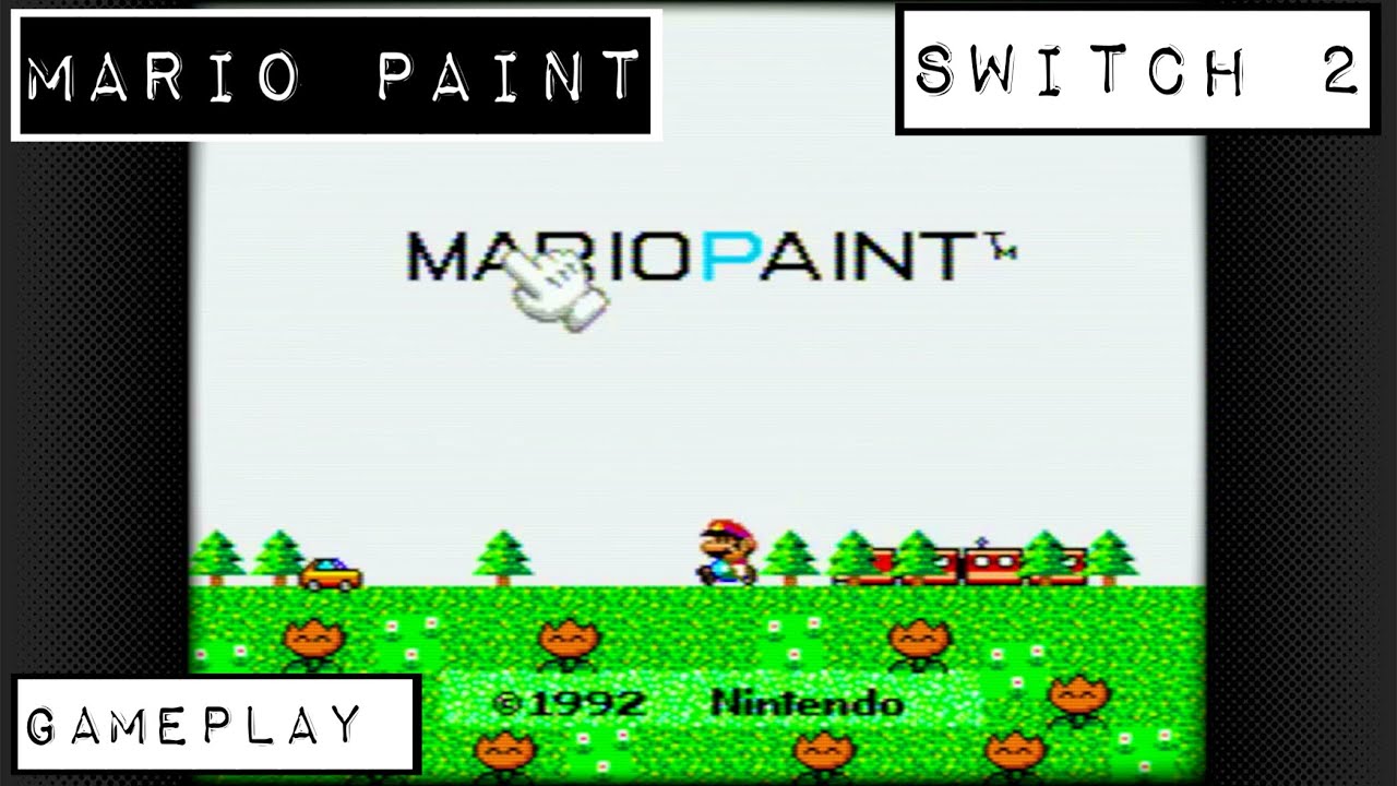 Mario Paint - Switch 2 Gameplay - Joy-Con 2 Mouse Mode - NSO Snes - YouTube
