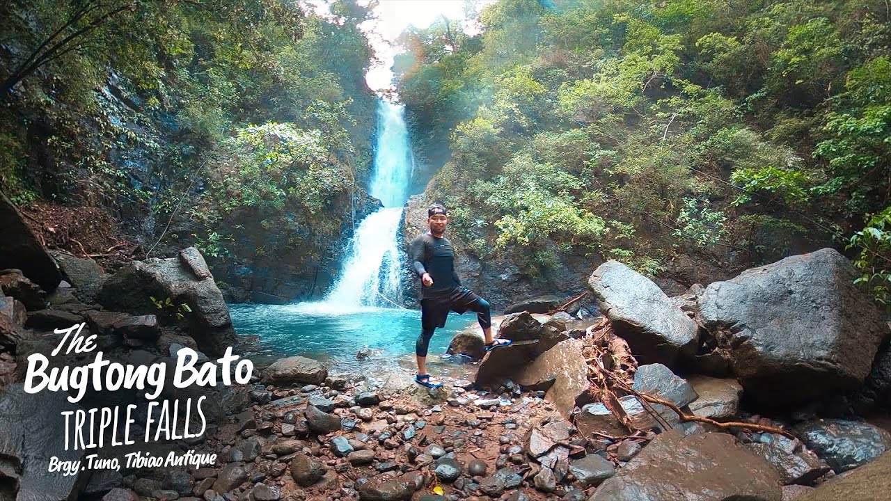 The Triple Falls of Tibiao Antique | Bugtong Bato Waterfalls Brgy. Tuno ...
