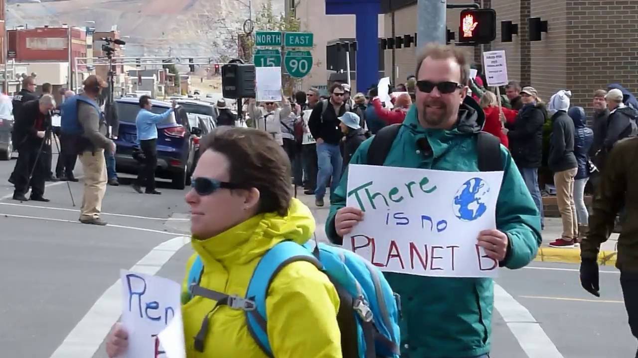 NorthWestern Energy: Butte, America Climate March - YouTube
