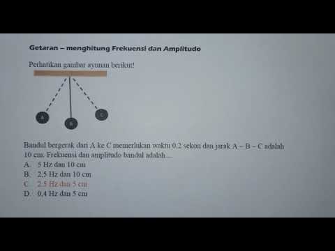 Tutorial Getaran (1) menentukan frekuensi dan Amplitudo - Fisika SMP ...