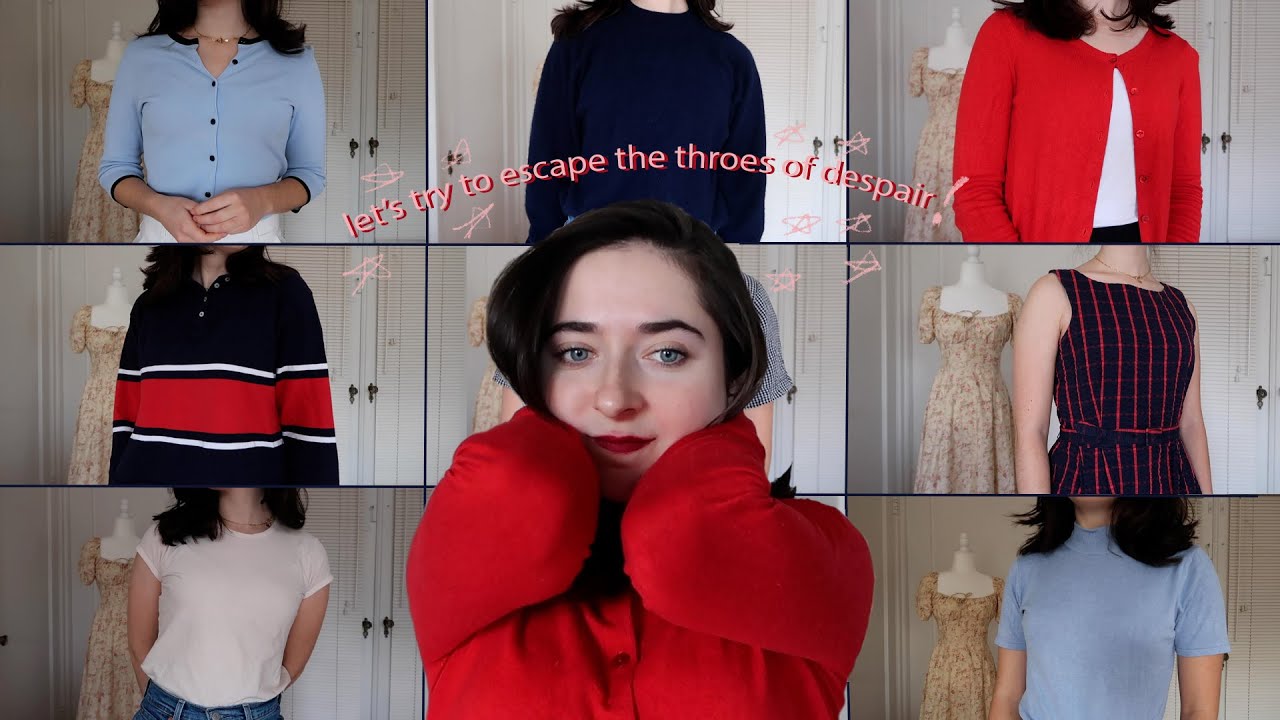 a thrift haul to try and escape the throes of despair :-) lol - YouTube