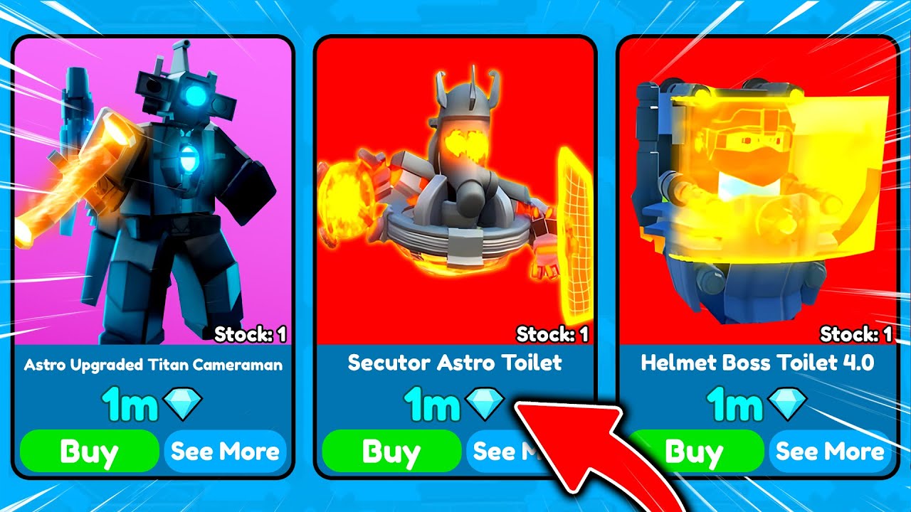 New Leaks 😱 I SOLD NEW SECUTOR ASTRO TOILET & NEW ASTRO UTC FOR 1M GEMS ...