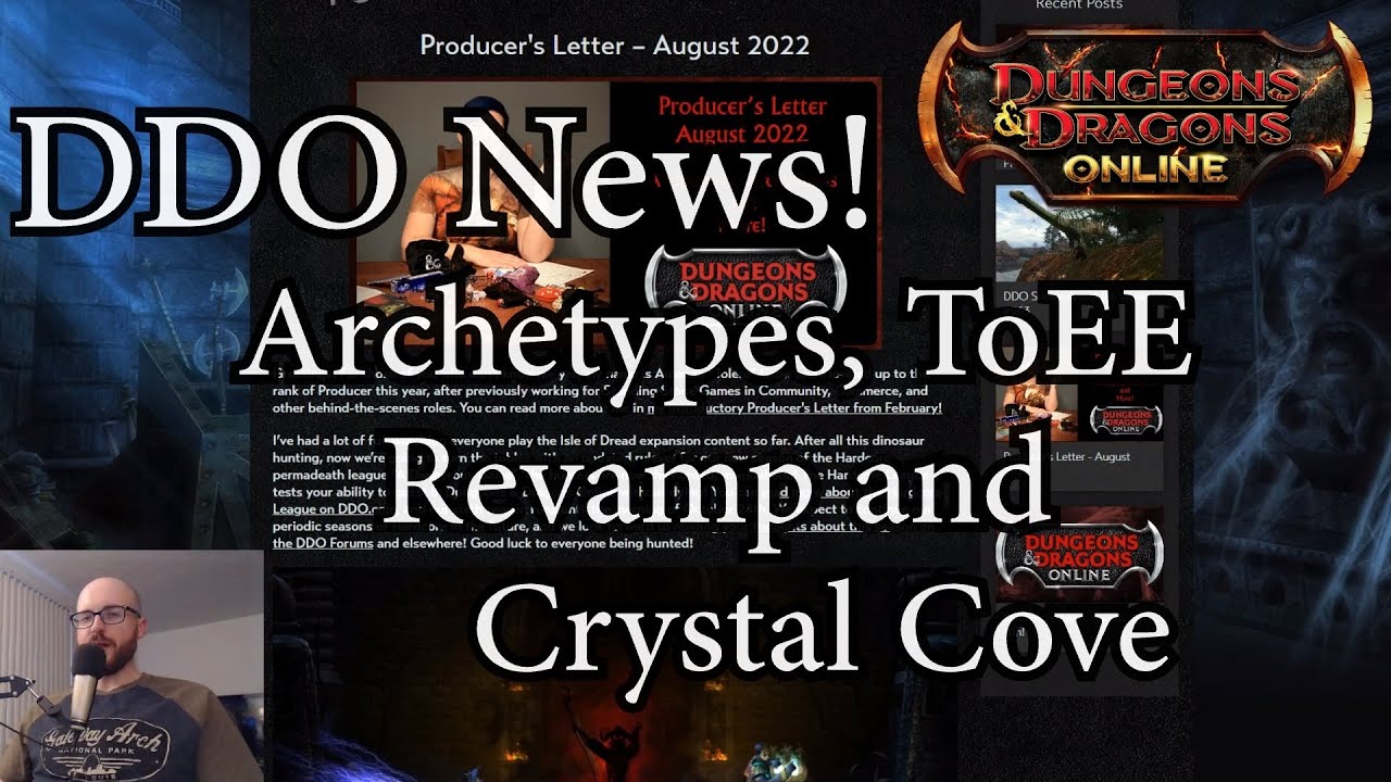 DDO News - Archetypes, ToEE Revamp, Crystal Cove Changes and More (Aug ...