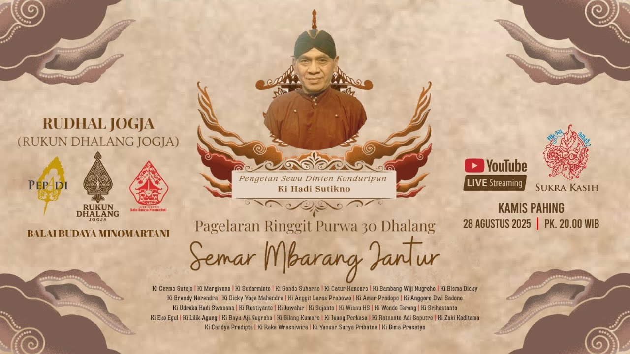 WAYANG KULIT 30 DHALANG JOGJA // RUDHAL JOGJA - YouTube