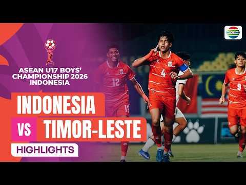 Indonesia VS Timor-Leste - Highlights | ASEAN U17 Boys Championship 2026