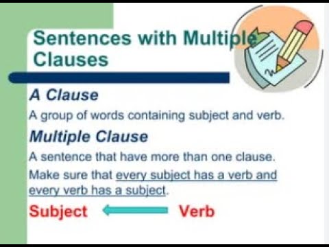 Sentence with multiple clauses Skill Gist 6 - YouTube