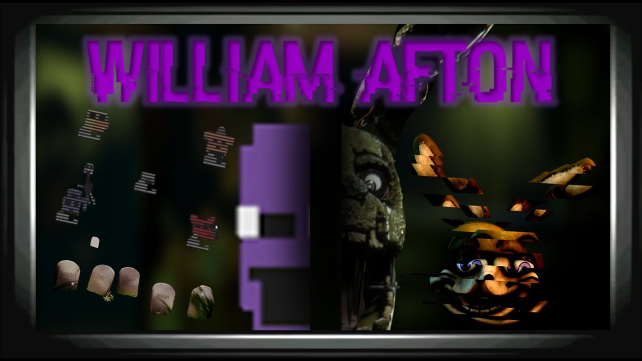 FNAF Theory: William Afton - From Purple Guy To Glitchtrap Amalgamation ...