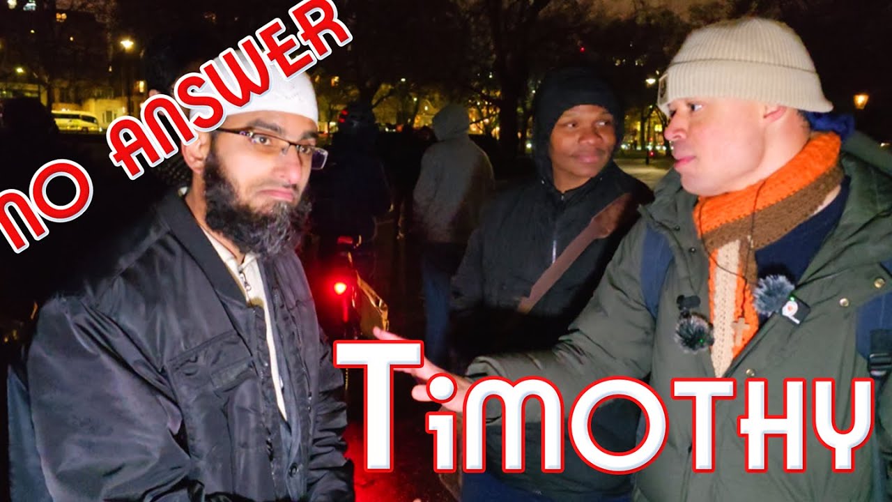 Timothy Asks Direct Question — Muslim Dodges, Changes Topic, and Walks ...