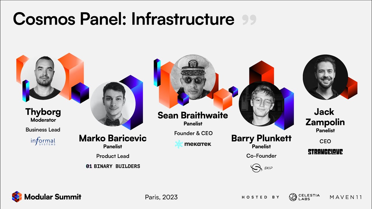 Cosmos Panel: Infrastructure - YouTube