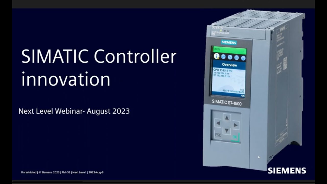 Innovations in SIMATIC Controllers - YouTube