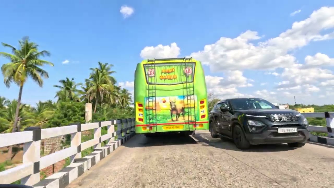 State Highway 84 (Tamil Nadu) 🔥 Erode - Karur Road 🔥 Beautiful Roads in ...