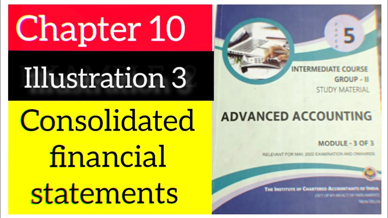illustration 3 Chapter 10 ICAI || consolidated financial statement ...