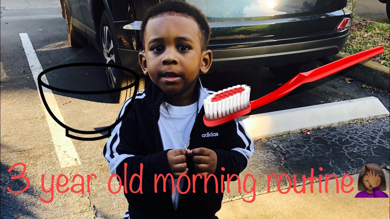 3 year old morning routine😳 - YouTube