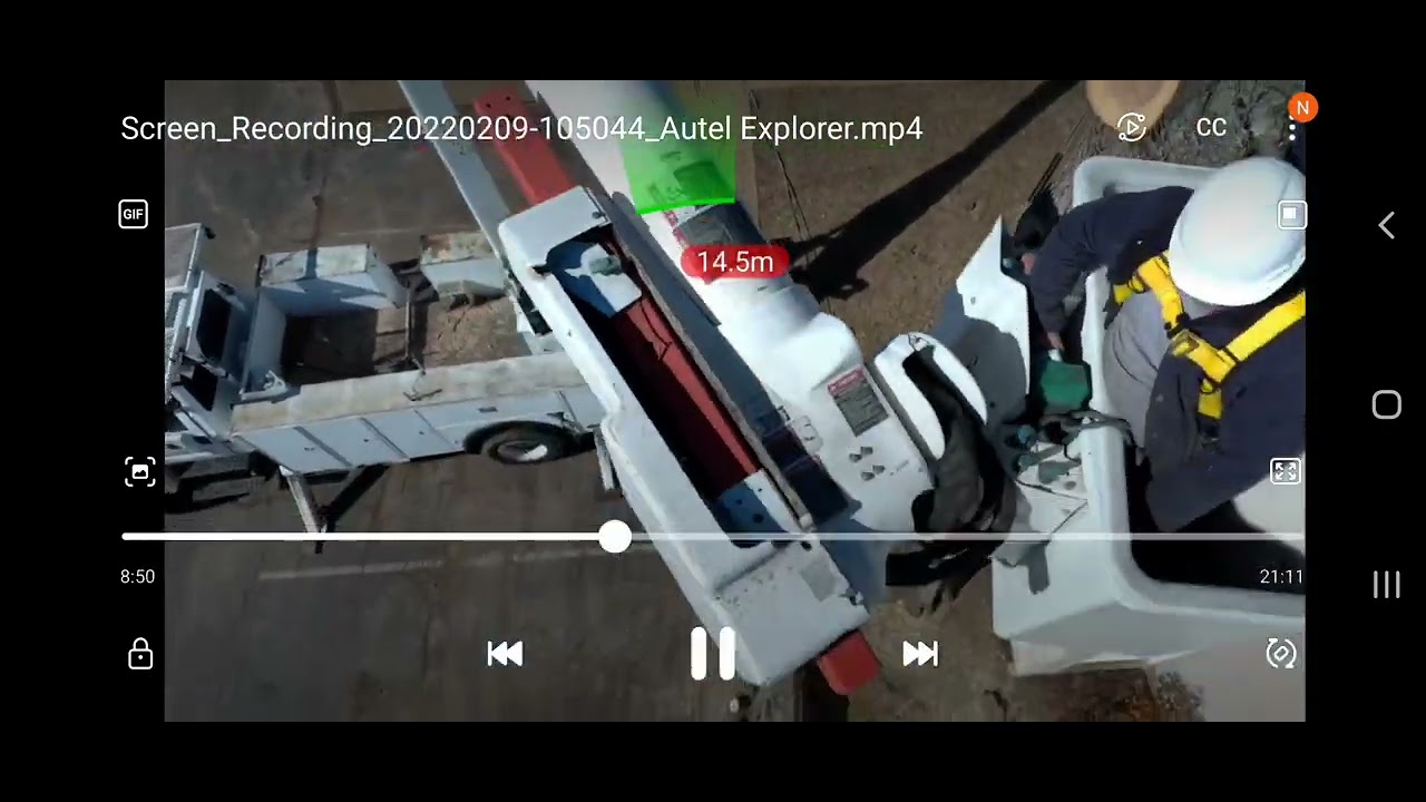 Drone pestering the tree cutters 😄 - YouTube