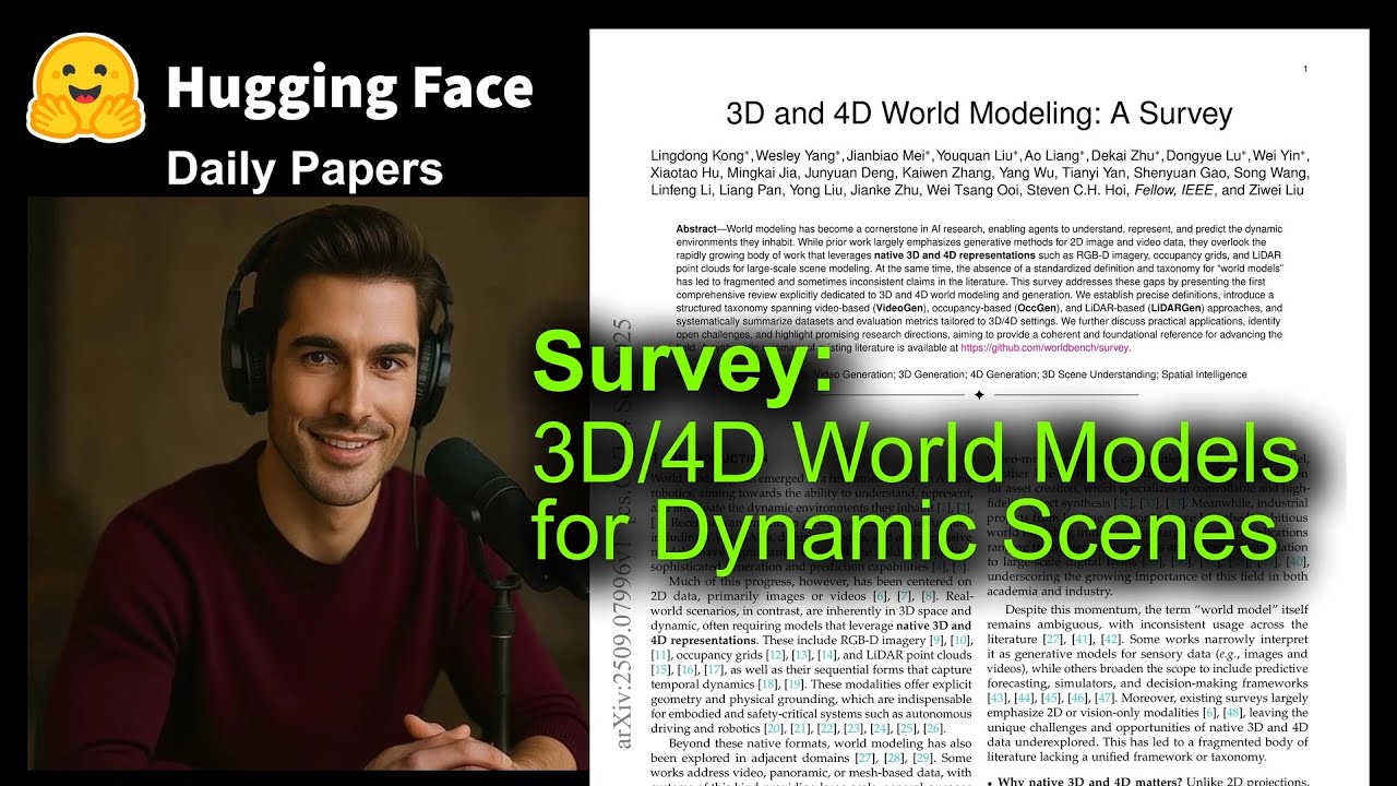 Survey: 3D/4D World Models for Dynamic Scenes - YouTube