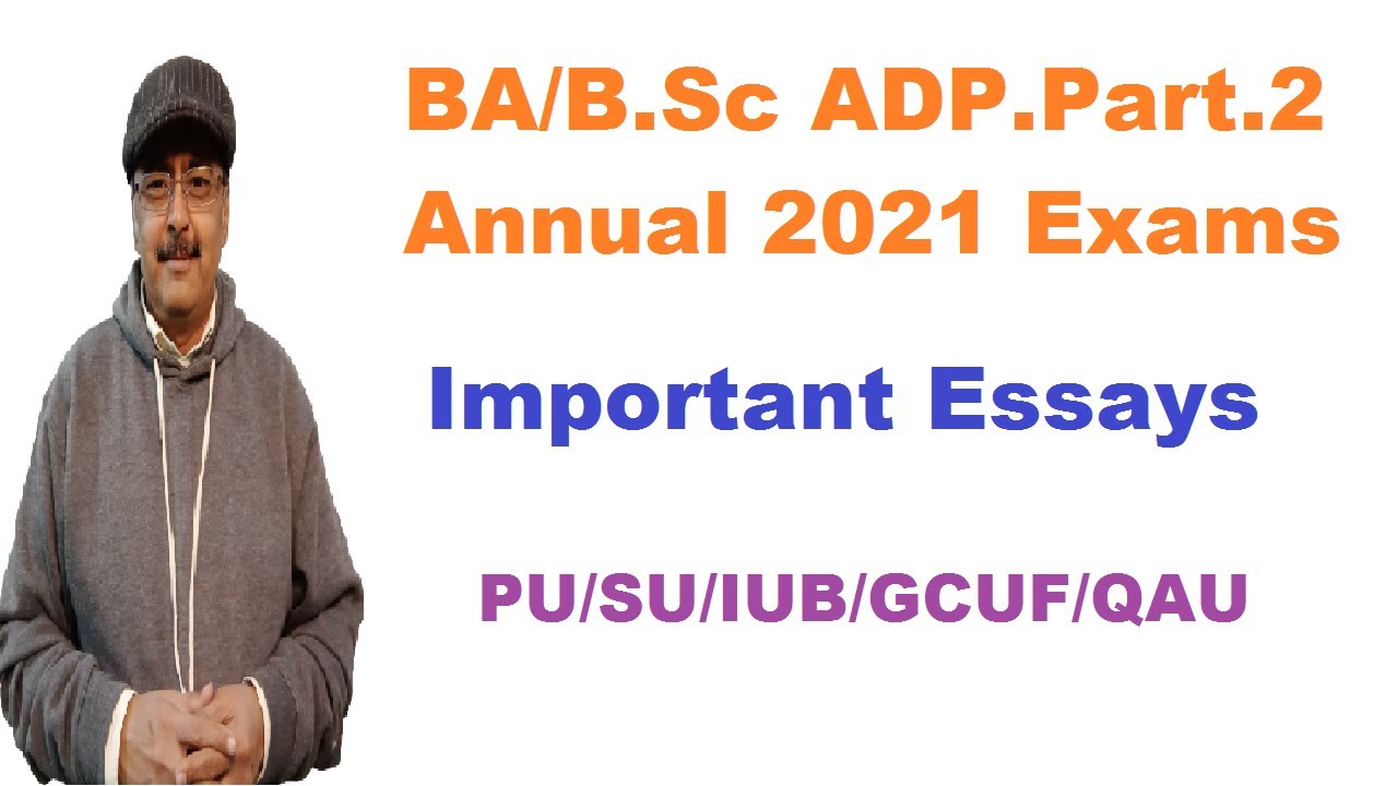 BA/B.SC ADP Part.2 Important Essays Topics for Annual 2021 Exams | PU ...
