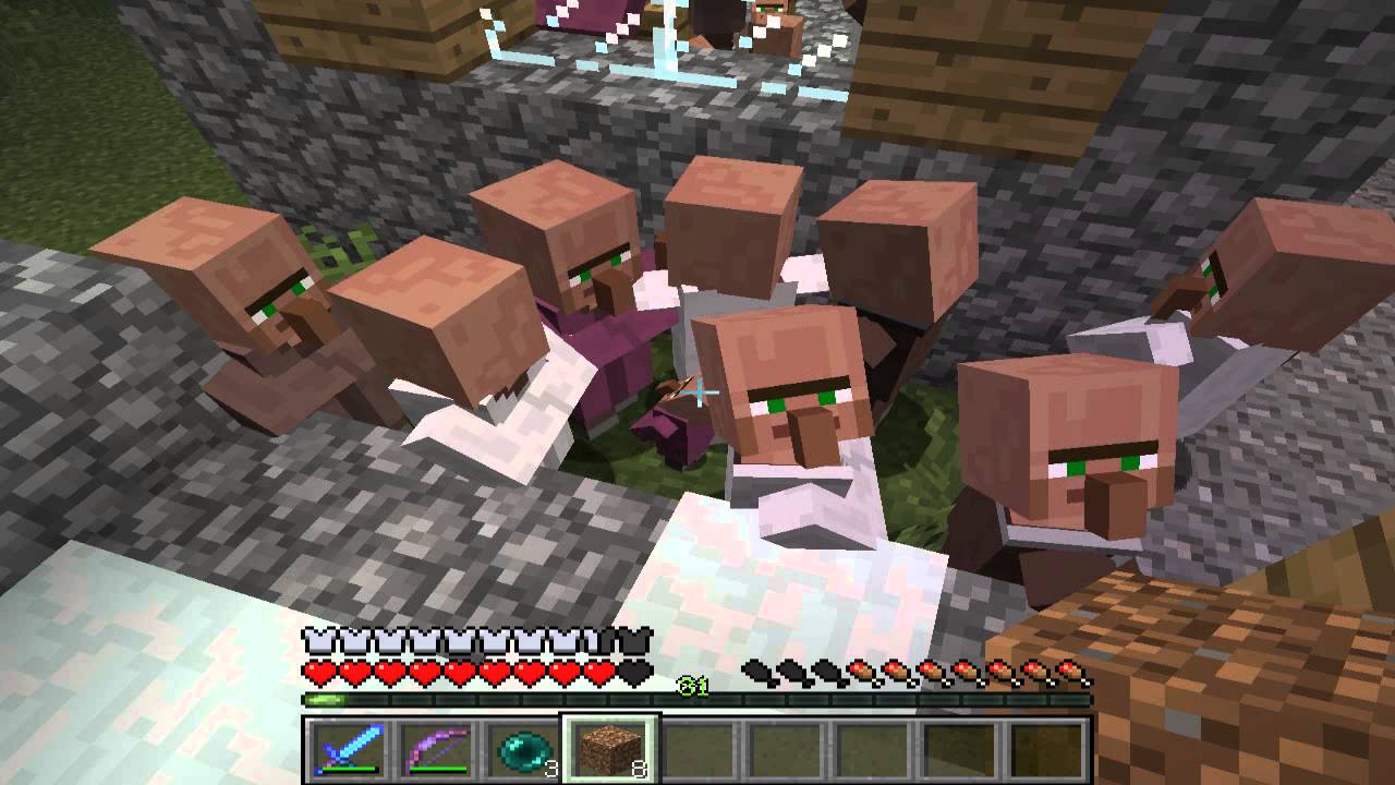 minecraft village protection challenge part 1 - YouTube