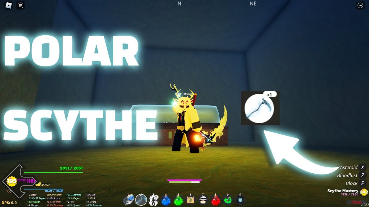 Buying The New Polar Scythe In Roblox (Project Slayers) - YouTube