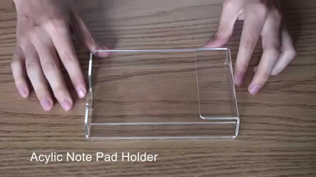 Note Pad Holder Acrylic Design Unboxing - YouTube