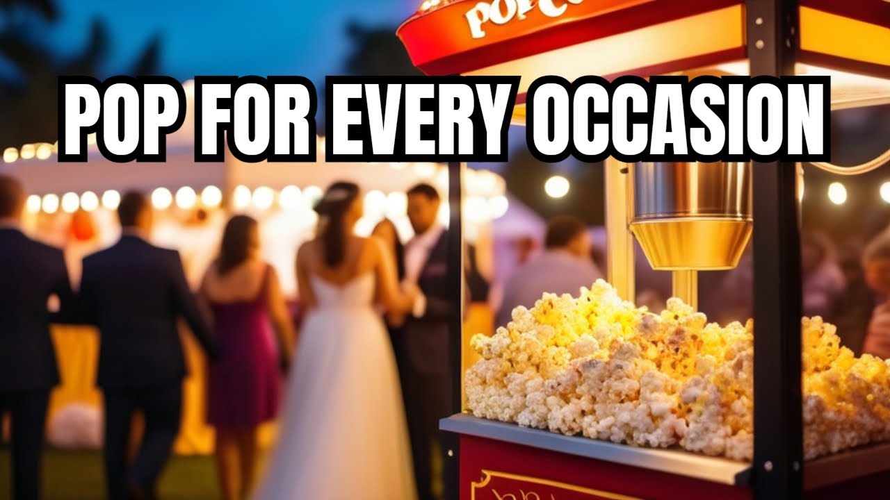 Popcorn machine for wedding stalls, shops , fairs, heavy rush -places ...