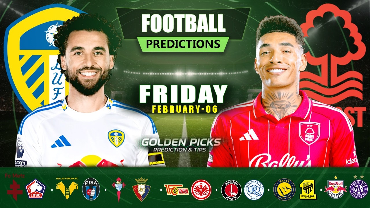 Football Predictions Today 06 February | Possible Scores, Corners ...