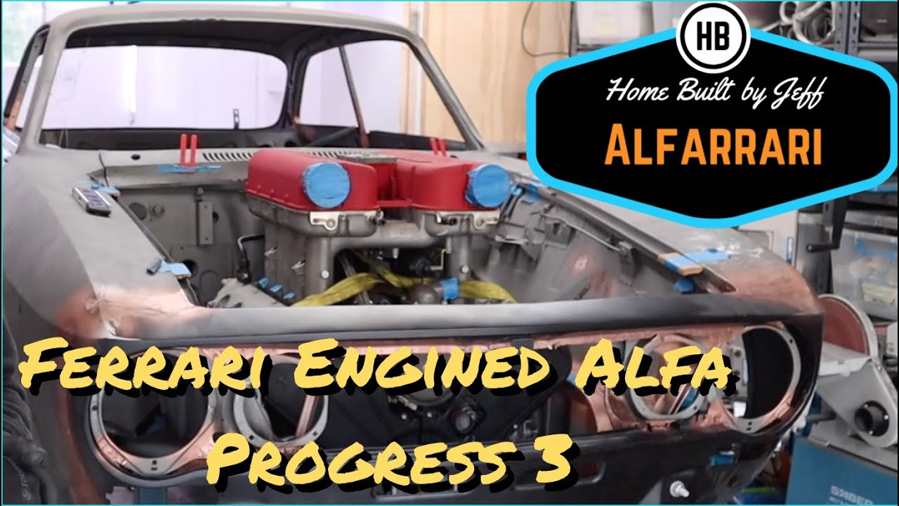 Ferrari engined Alfa 105, The Alfarrari build progress 3 - YouTube