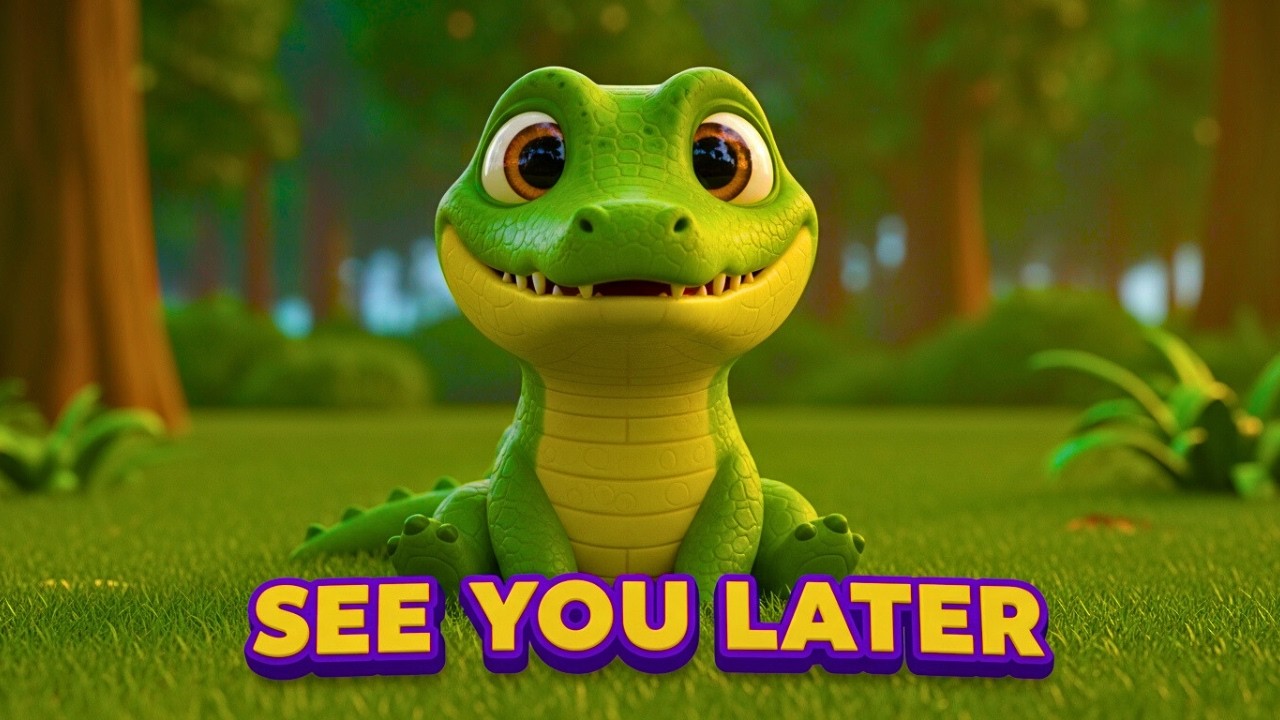 See You Later Alligator 🐊 | Goodbye Song for Kids - YouTube