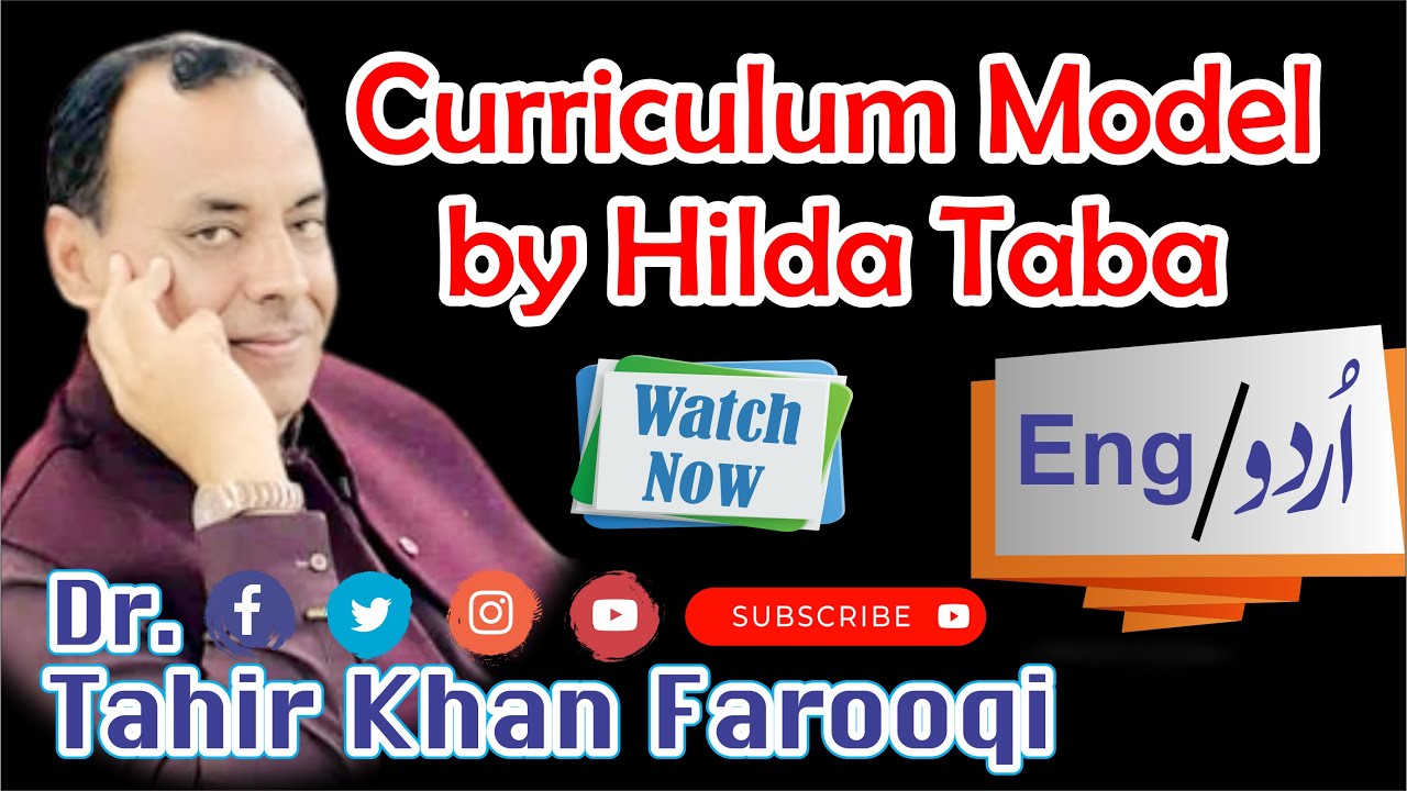 Curriculum Model by Hilda Taba | Dr Tahir Khan Farooqi - YouTube