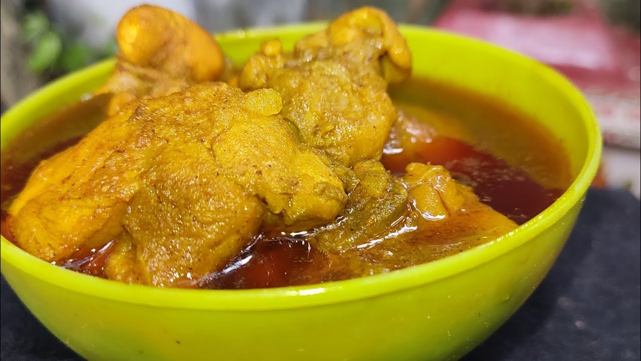 লাল লাল করে চিকেনের ঝোল|chicken lal jhol recipe in bengali|chicken ...