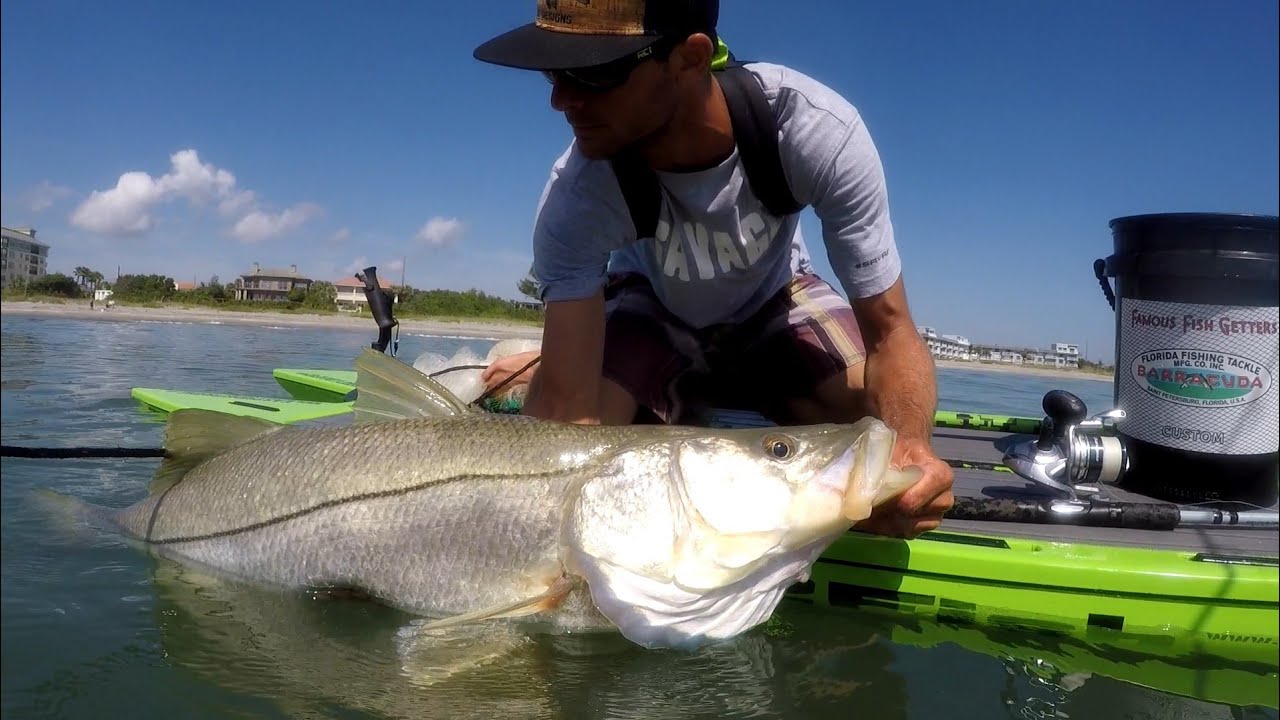Fishing on Stand-Up Paddleboard for Big Fish - YouTube