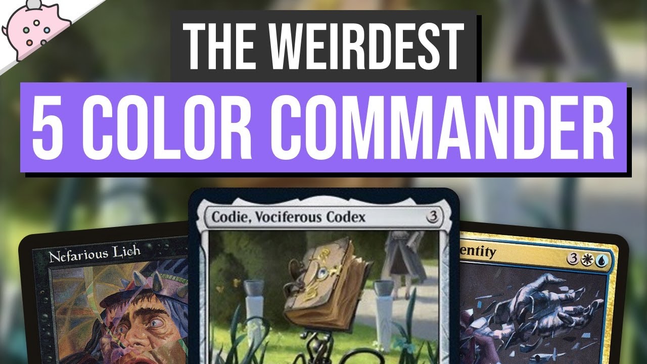The Weirdest 5 Color Commander | Codie, Vociferous Codex | Strixhaven ...