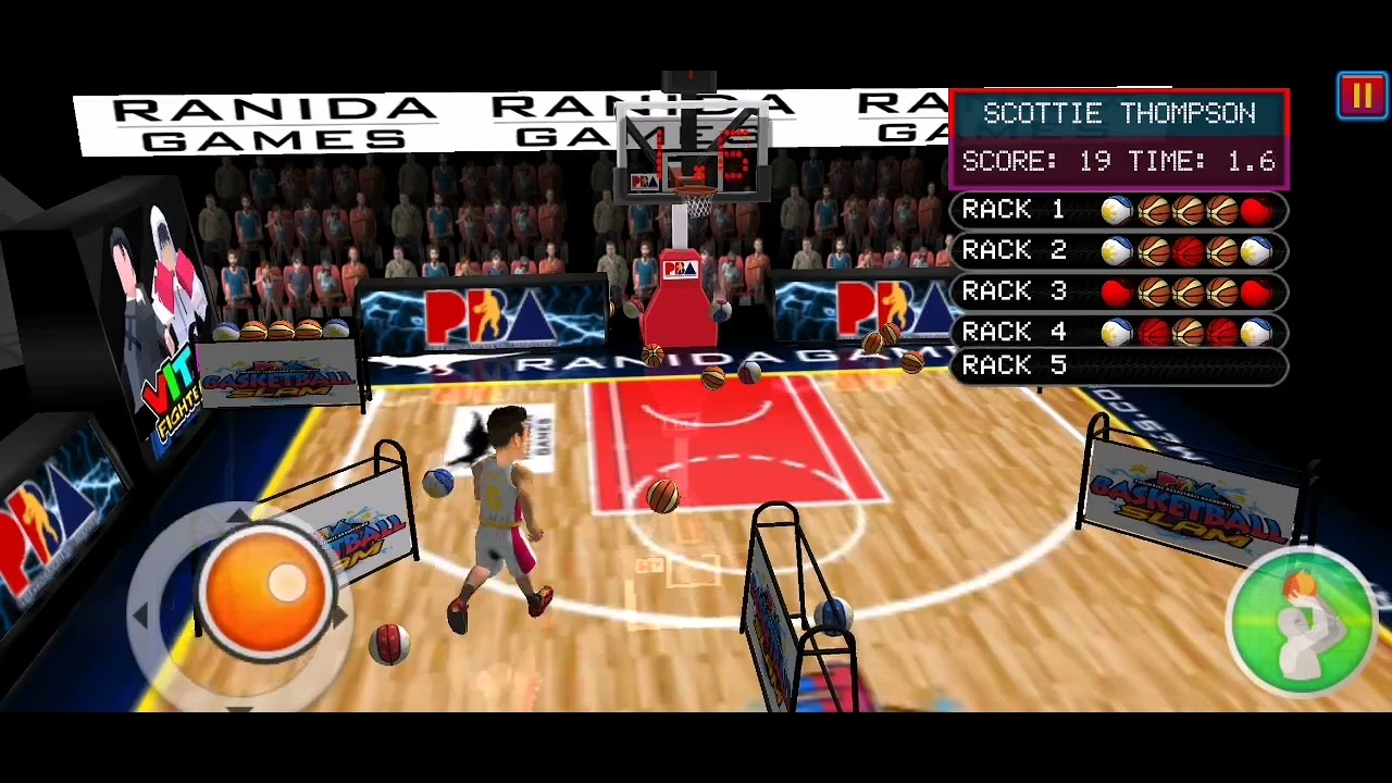 playing PBA Basketball slam 3 point contest - YouTube