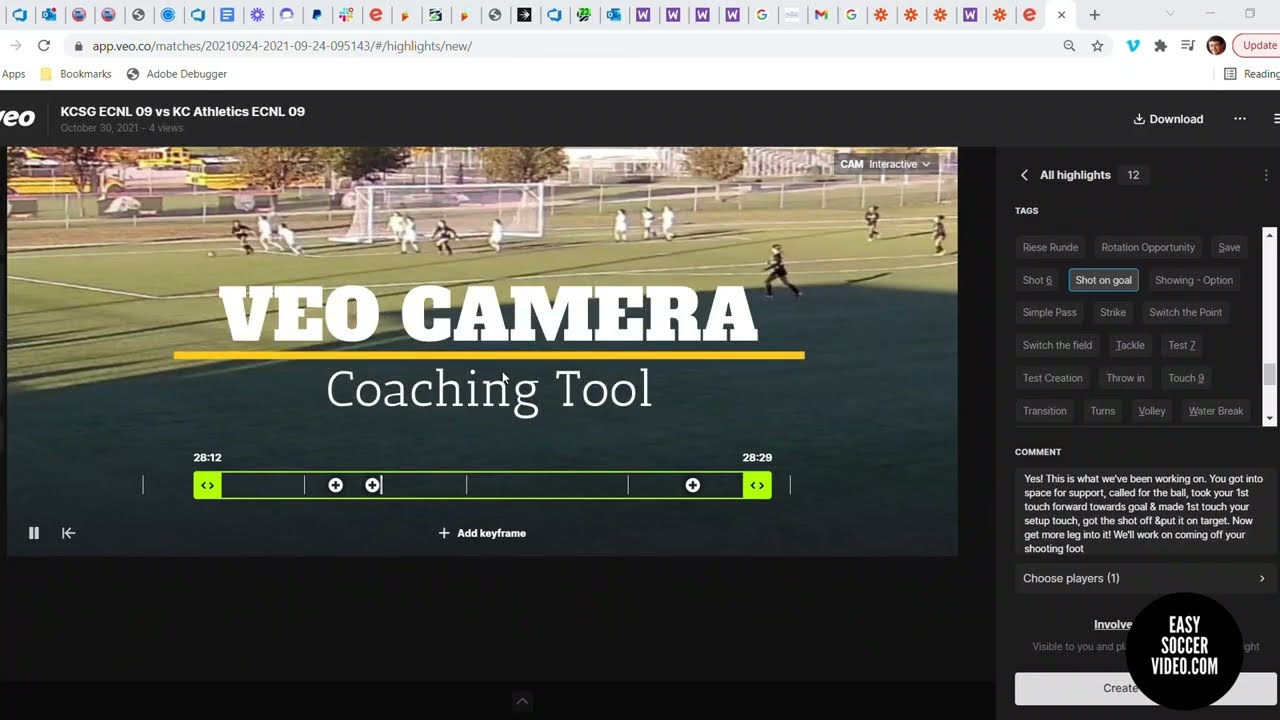 Veo Camera Soccer Highlights for Parents & Coaches - YouTube