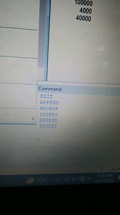 how to use append command in foxpro| how to use insert data in foxpro - YouTube