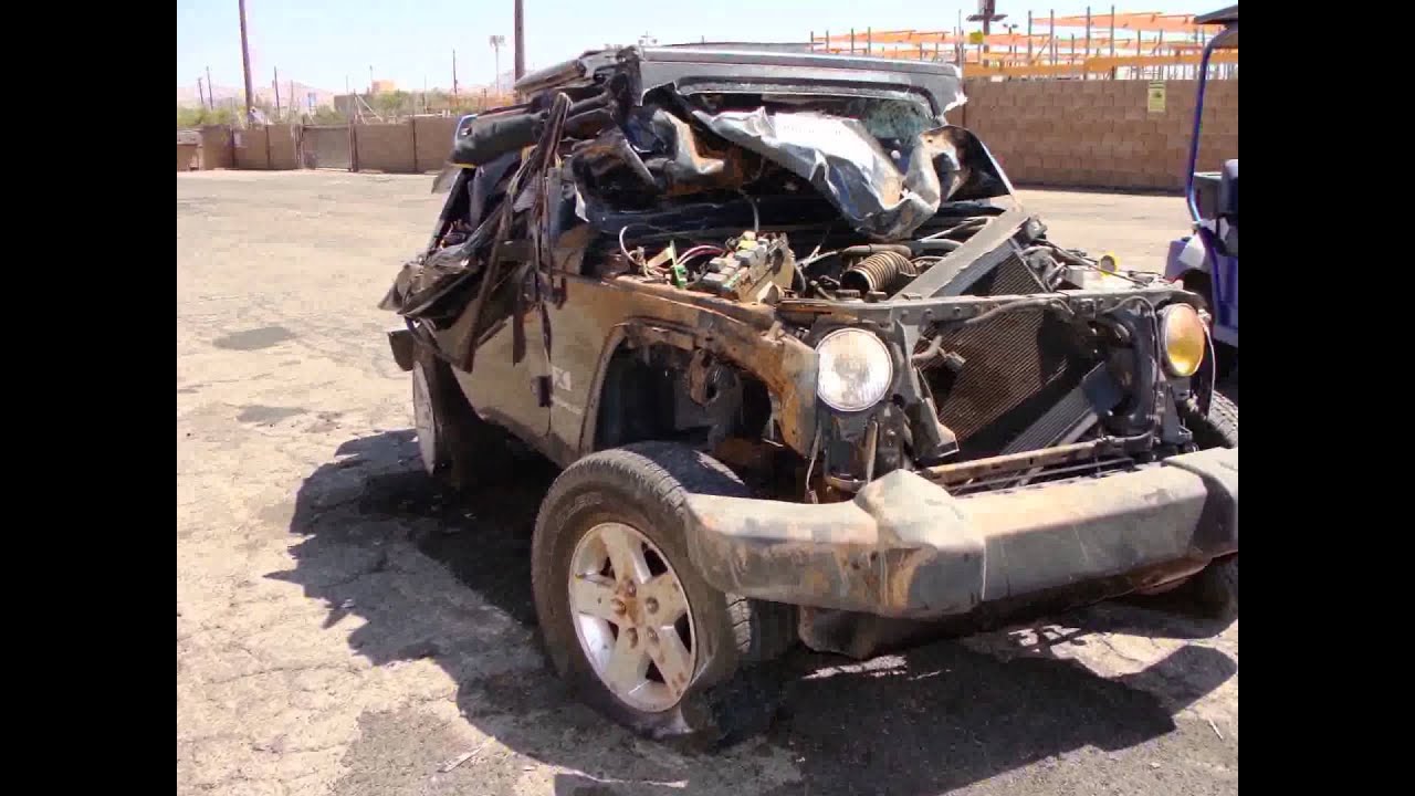 2008 Jeep Wrangler damage from survivor - YouTube