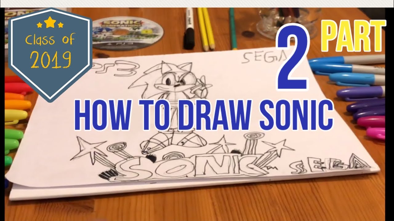 How to draw sonic part 2 - YouTube