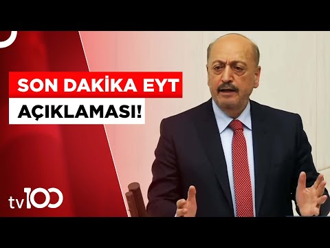 Bakan Vedat Bilgin'den Son Dakika EYT ve Asgari Ücret Açıklaması! | Tv100 Haber