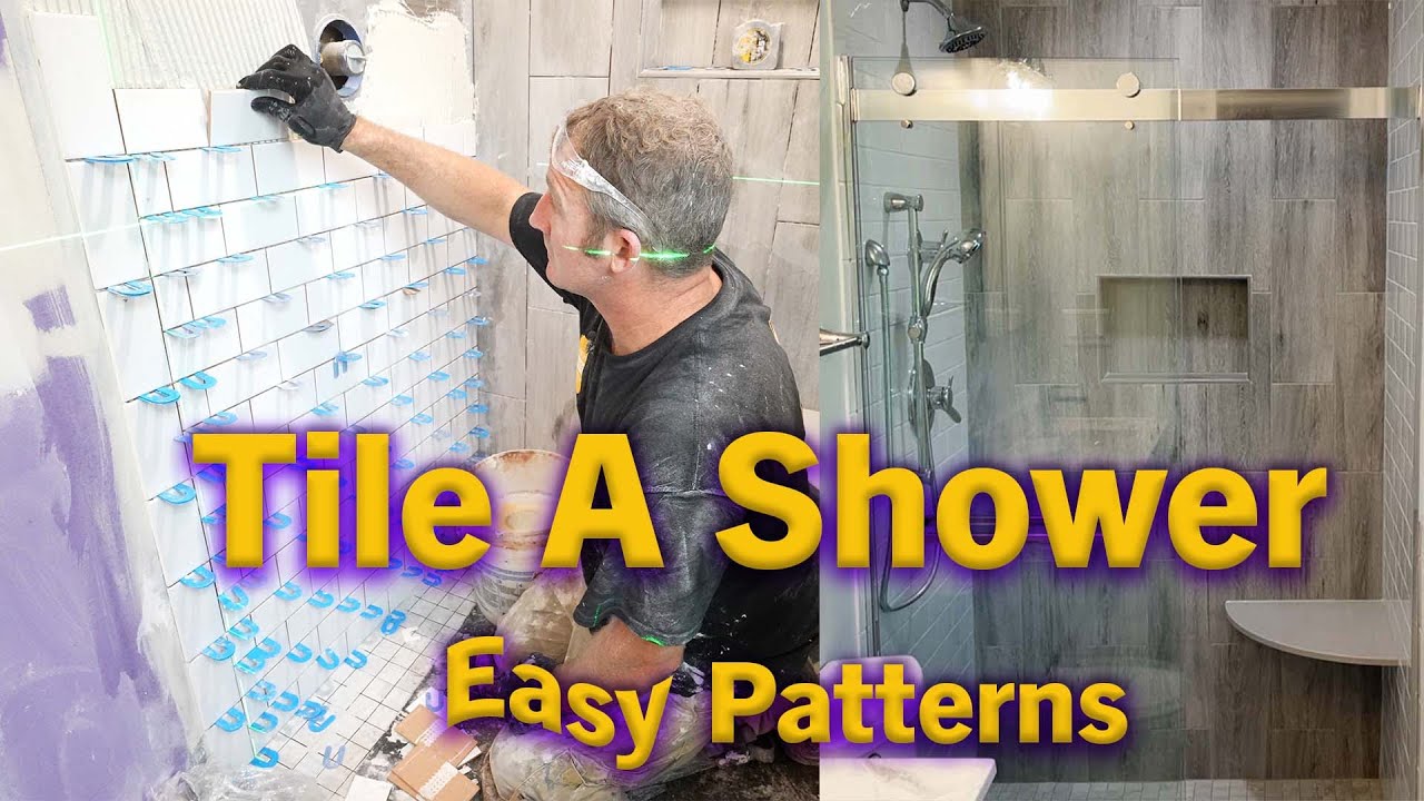 Tile shower walls | Easy Patterns | PLAN LEARN BUILD - YouTube